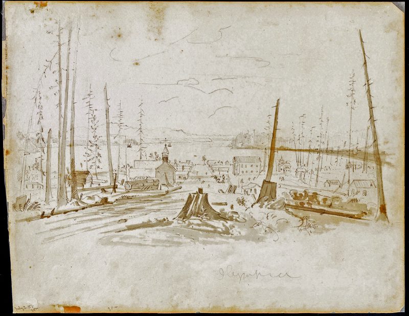 James Alden painting of early Olympia – Olympia Historical Society and ...