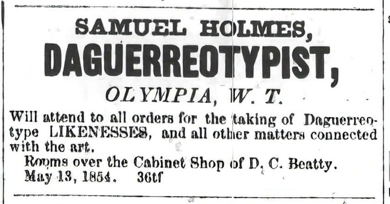 Samuel Holmes Daguerrotypist – 11/2/15 – Olympia Historical Society and ...
